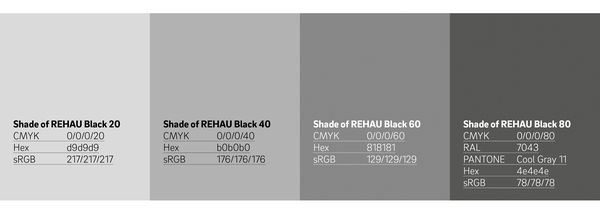 Colours | REHAU Brand Portal