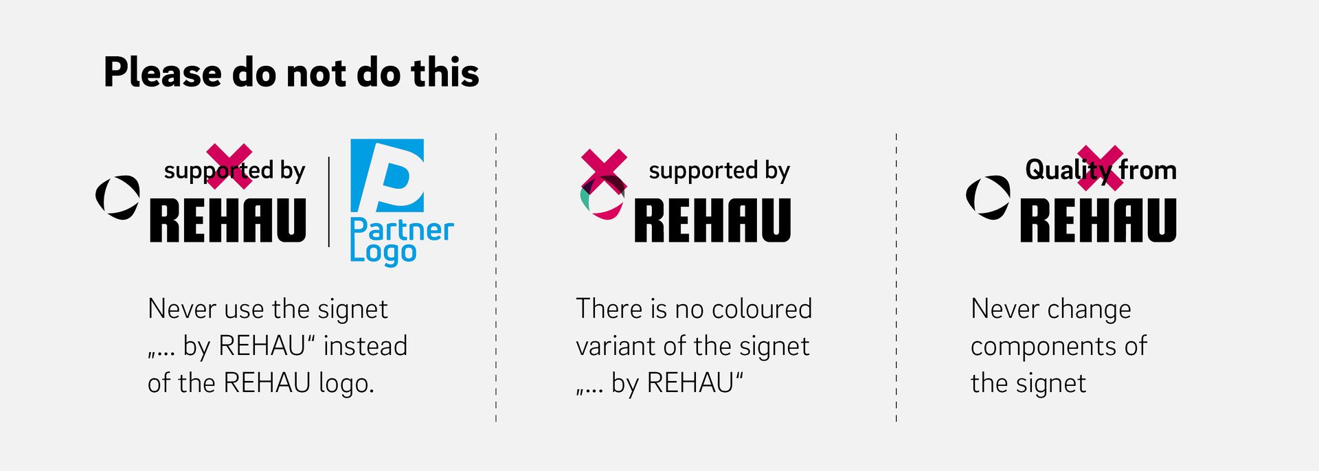 Signets | REHAU Brand Portal